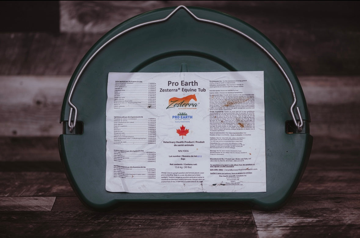 Zesterra ~ Horse Mineral Lick Tubs
